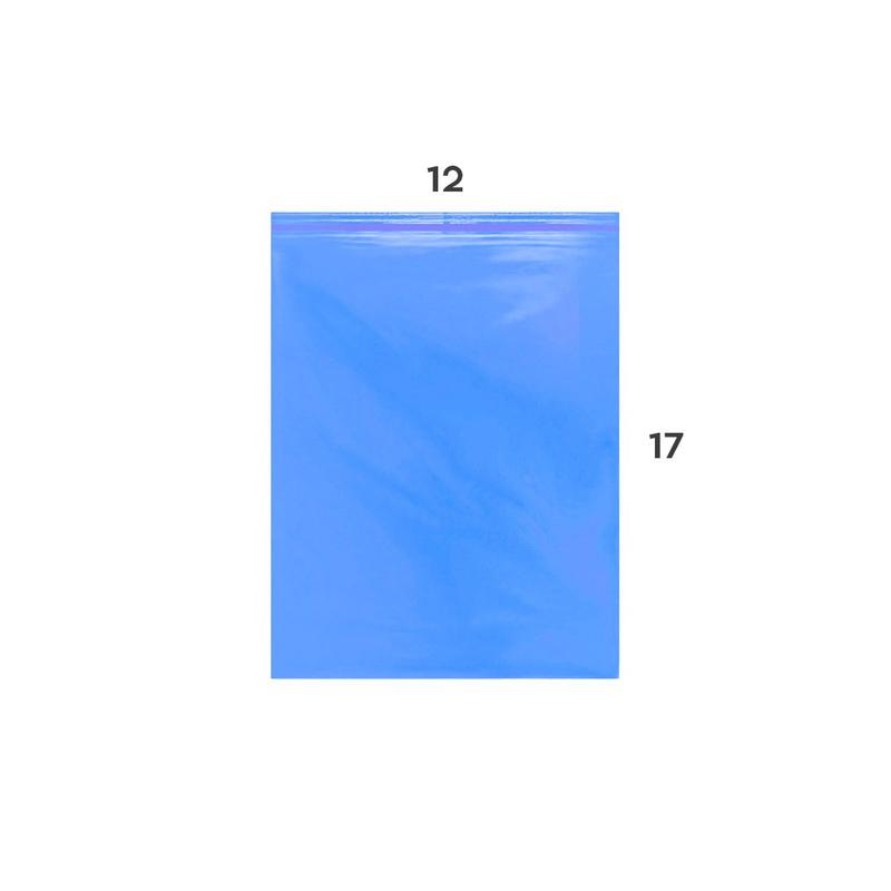 Saco Ziplock Azul N06 12x17cm 9 micras 100und - Embalagem Fácil - Saco ...