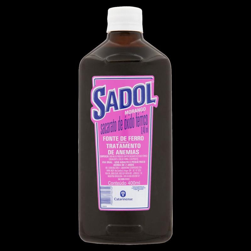 Sadol 0,4mL/mL, frasco com 400mL de solução de uso oral sabor morango ...