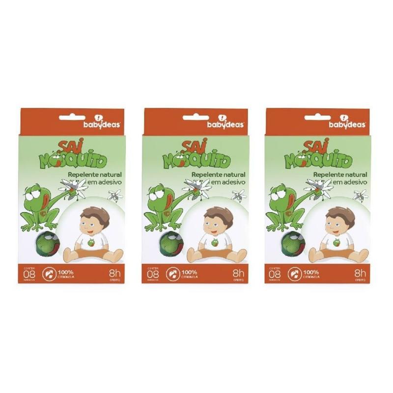 Sai Mosquito Adesivo Repelente Natural Contra Insetos Kit c/3 ...