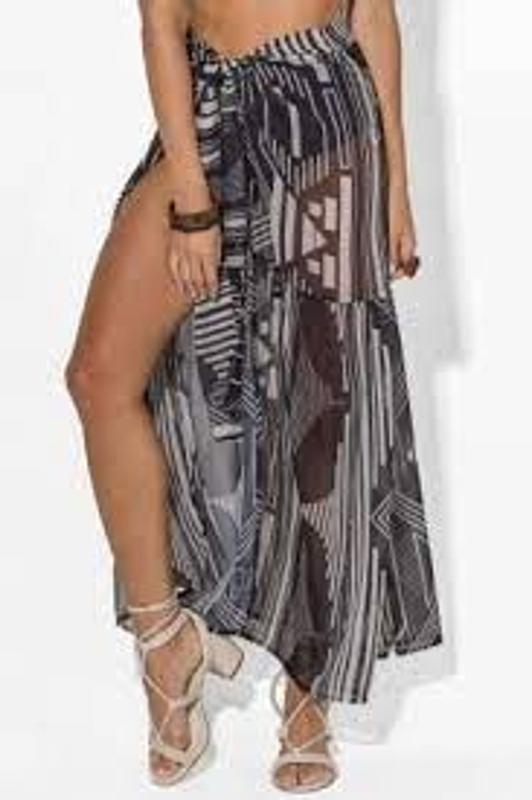 Saia Babado Transpasse - De Chelles - Saia Feminina - Magazine Luiza