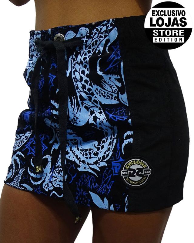 Saia Cyclone Veludo Big Dragon Light - Saia Feminina - Magazine Luiza