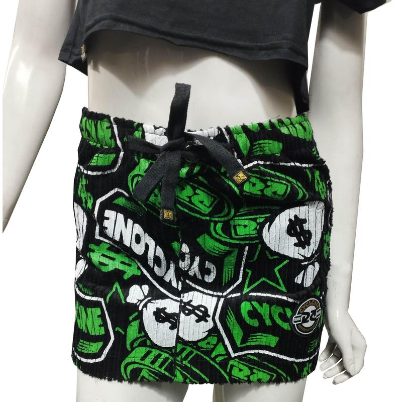 Saia Cyclone Veludo Preta ORIGINAL 13050565 - Saia Feminina - Magazine ...