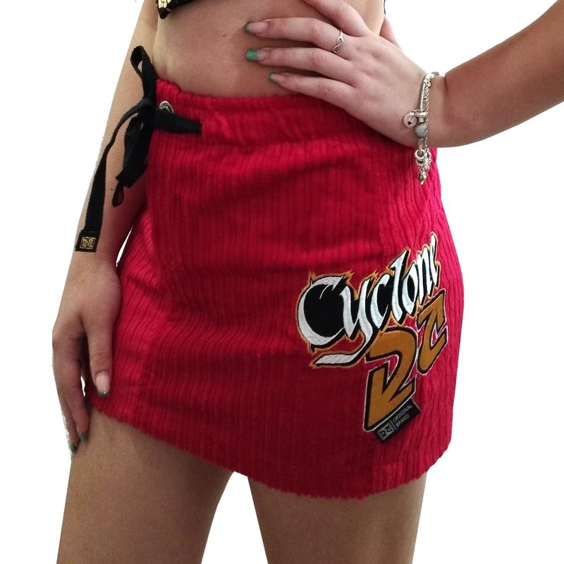 Saia Cyclone Veludo Vermelha ORIGINAL 130505714 - Saia Feminina ...