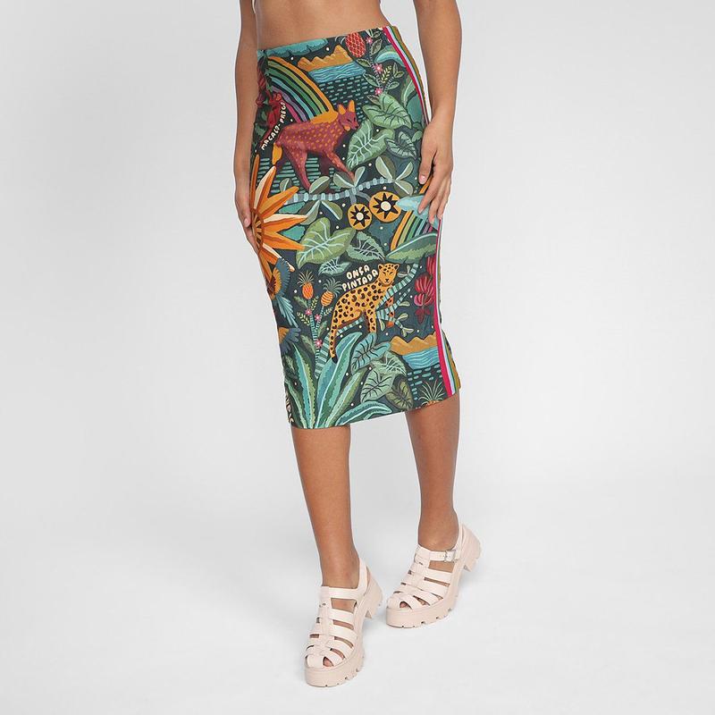 Saia Farm Reta Tropical Do Brasil - Saia Feminina - Magazine Luiza