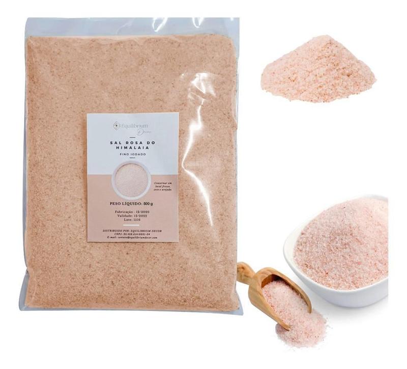 Sal Fino Rosa Do Himalaia Iodado Equilibrium Decor 500G - Sal ...