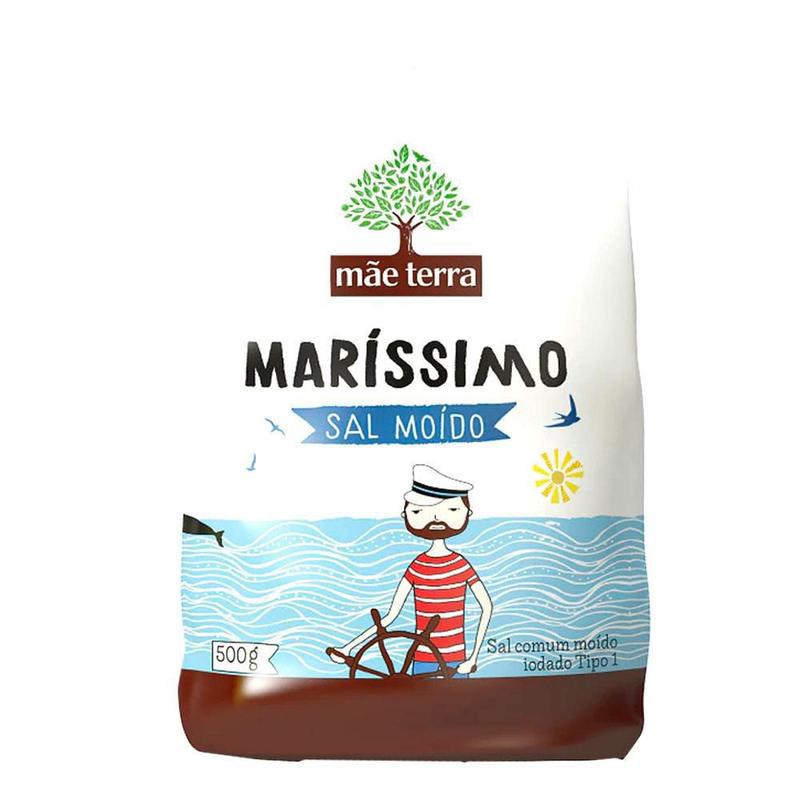 Sal Moído Iodado Maríssimo Mãe Terra 500g - Sal - Magazine Luiza