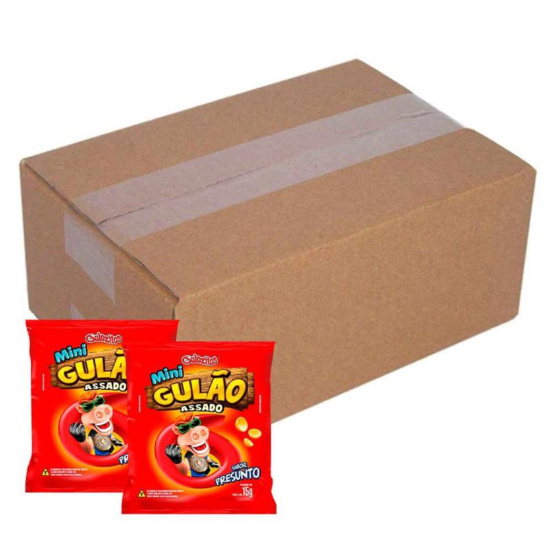 Salgadinho Mini Gulão Sabor Presunto 15g c/30- Gulozitos - Gulosina ...