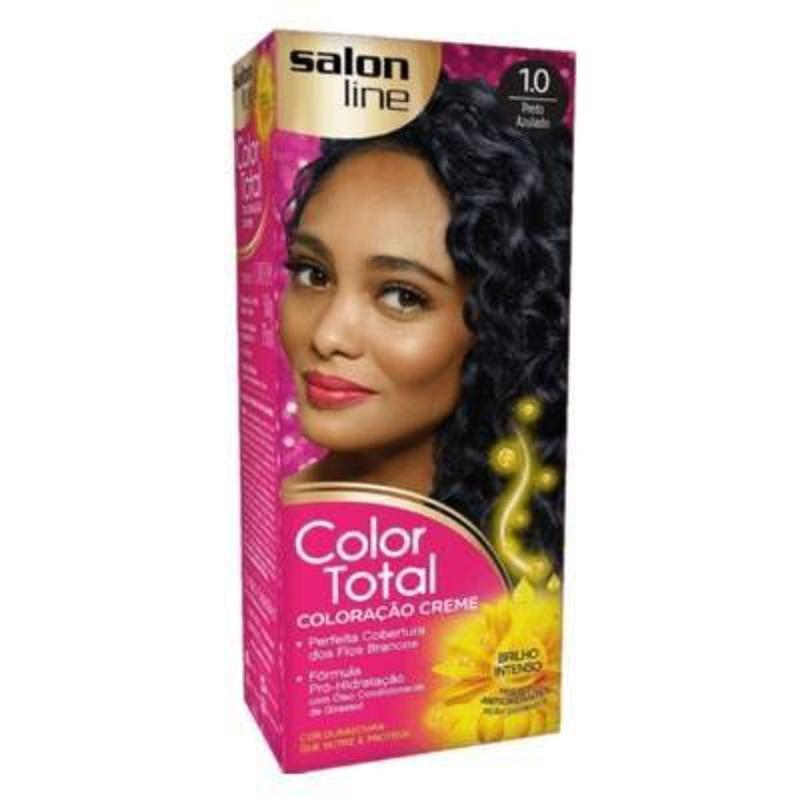 Salon Line Color Total 1.0 Preto Azulado - Tinta de Cabelo - Magazine Luiza