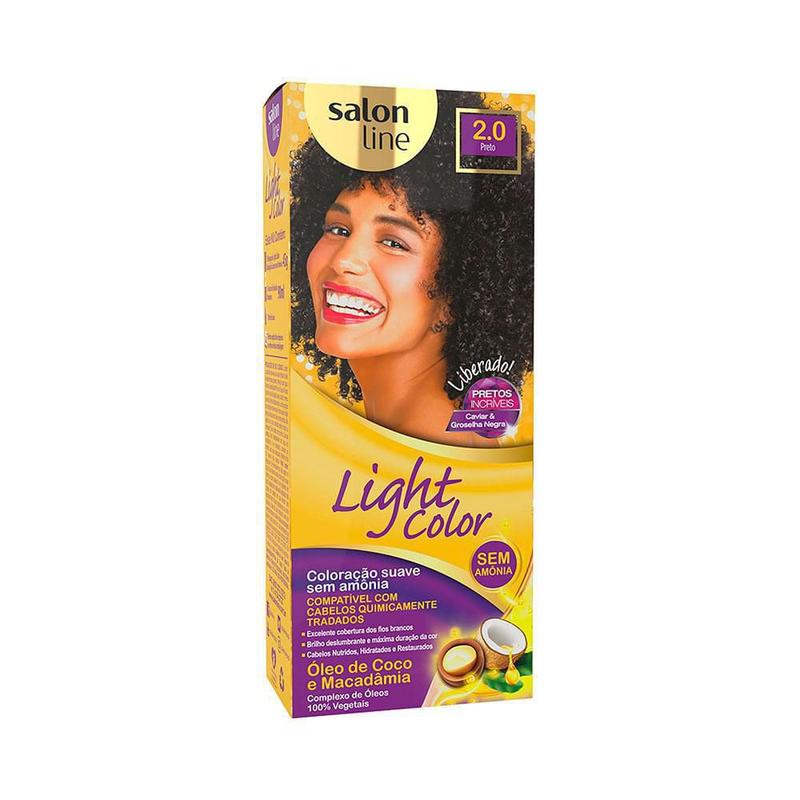 Salon Line Light Color Tonalizante 2.0 Preto - Tonalizante de Cabelo ...