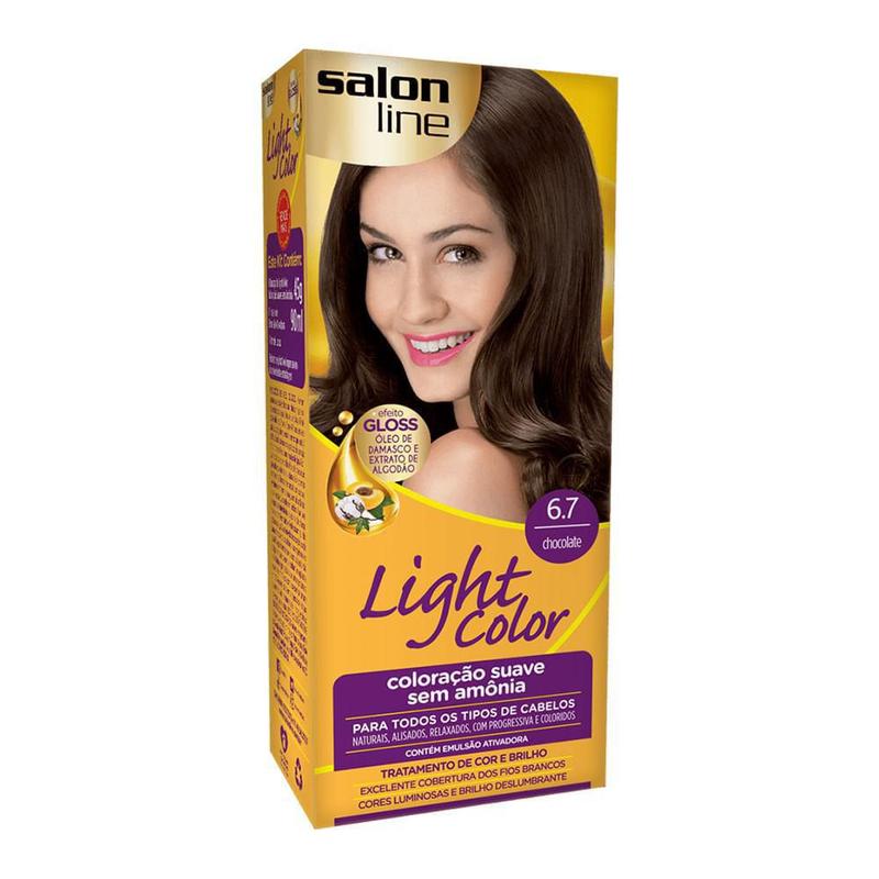 Salon Line Light Color Tonalizante 6.7 Chocolate - Tonalizante de ...