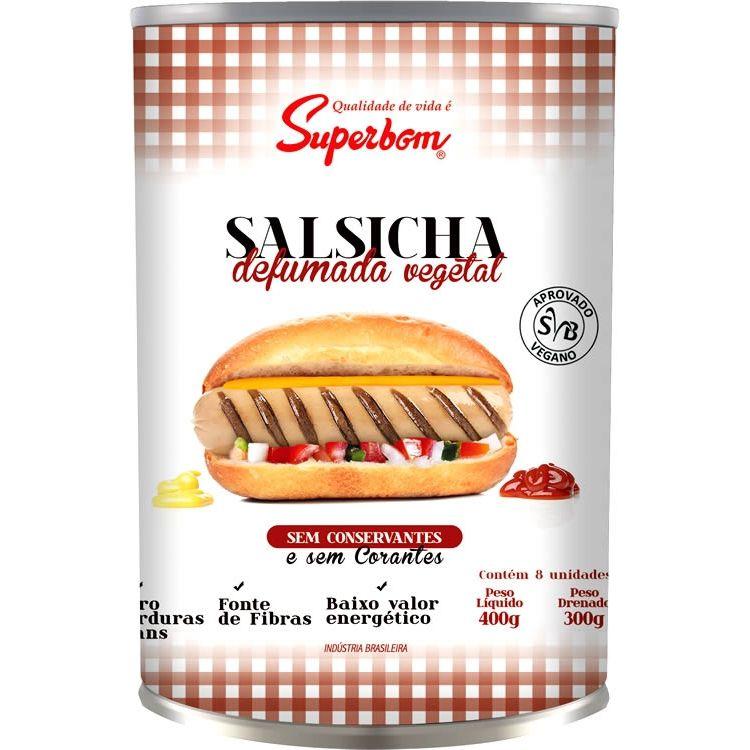 Salsicha Defumada Vegetal Superbom 400g - Carne Vegetal - Magazine Luiza
