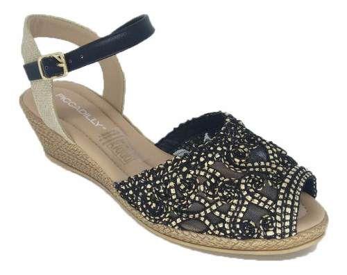 Sandália Avarca Anabela Baixo Piccadilly 407018 - Sandália Feminina ...