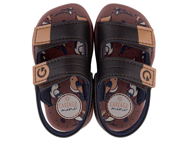 Sandália Cartago Mini Baby Duplo Fechamento 12056 19/25 - Grendene - Sandália para Bebês ...