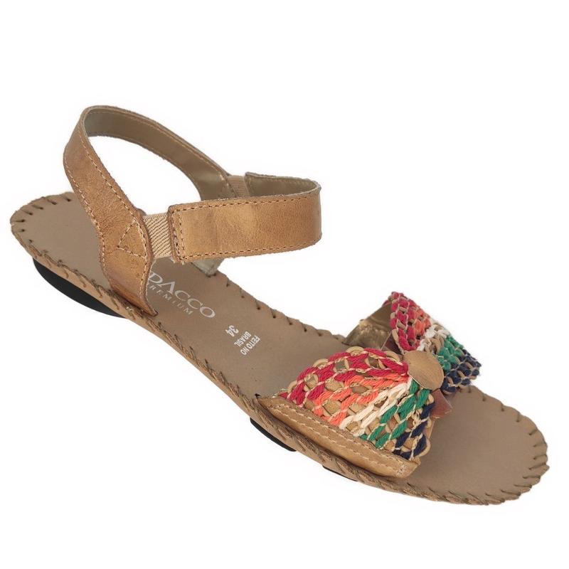 Sandalia De Couro Andacco 12321 Feito A Mão - Sandália Feminina - Magazine Luiza