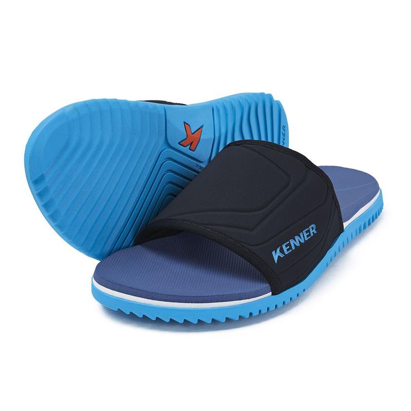 Sandália kenner slide go masculina preto/azul - Sandália Esportiva ...