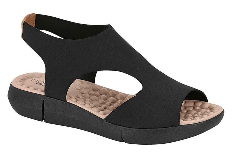 Sandália Lycra Flex-Milano Plataforma Preto - Modare - Sandália ...