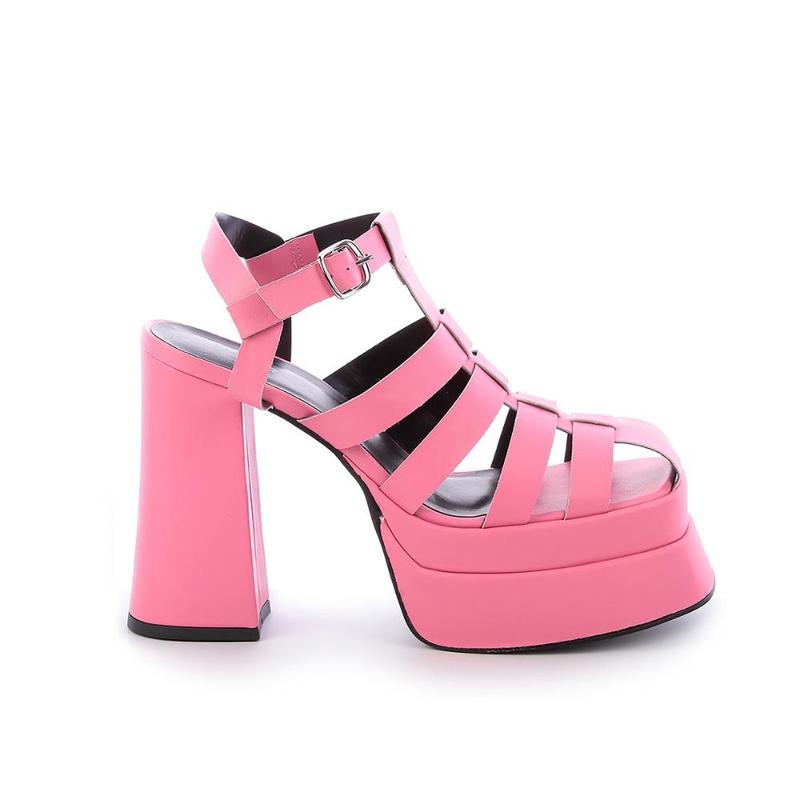 Sandália Meia Pata Abby Rosa - Damannu Shoes - Sandália Feminina ...