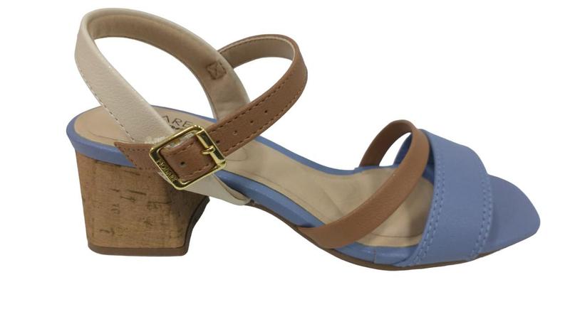 Sandalia Modare Salto Bloco 7172-101 - Sandália Feminina - Magazine Luiza