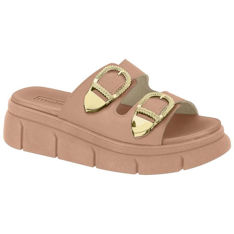 Sandalia Moleca Plataforma Feminina Fivelas Casual Conforto - Sandália ...