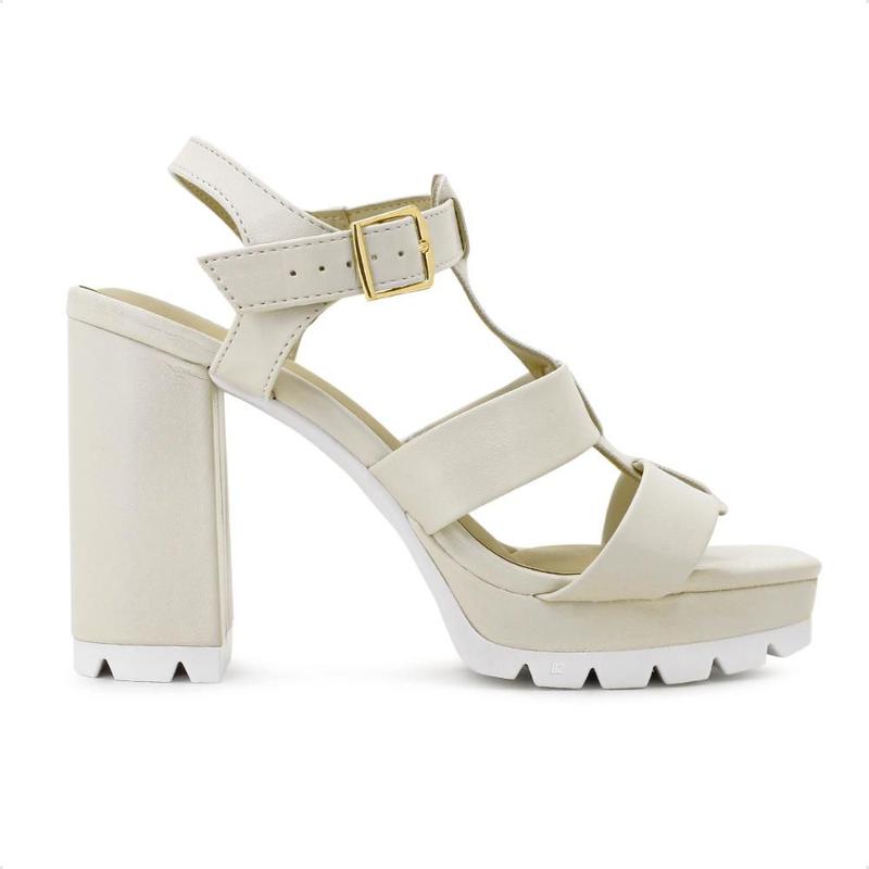 Sandália Moleca Plataforma Tiras Feminino - Sandália Feminina ...