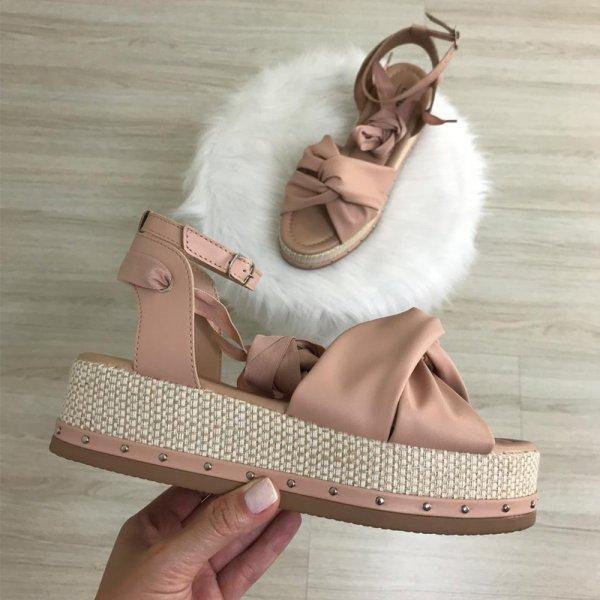 Sandália Nathi Nude - Damannu Shoes - Sandália Feminina - Magazine Luiza