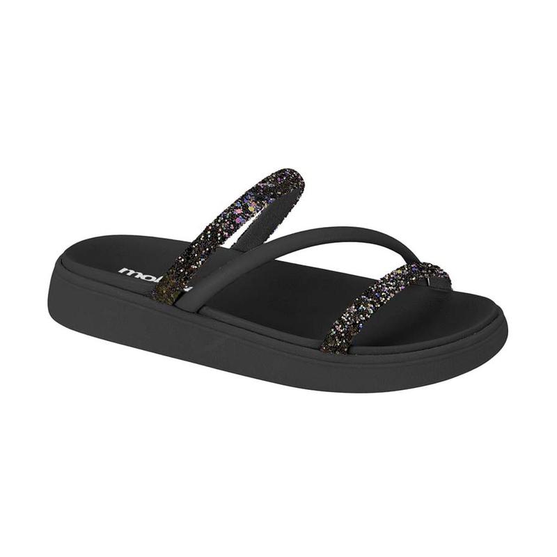Sandália Papete com Strass Feminina Moleca - Sandália Feminina ...