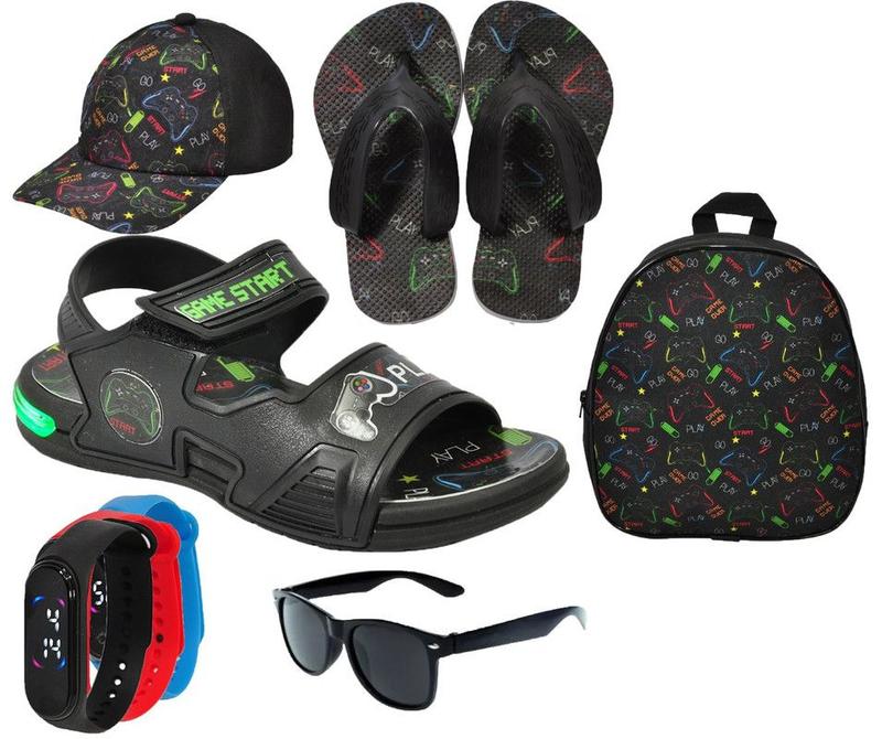 Sandália Papete Infantil Personagens Sonic Videogame/Gamer + Kit Completo - ARS - Papete ...