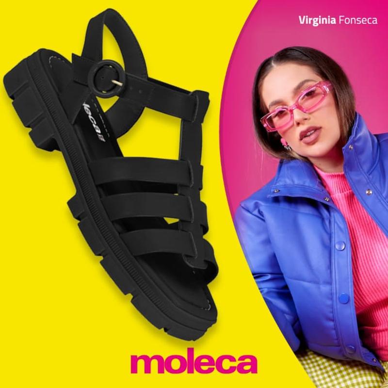 Sandalia Tira Tratorada Moleca Plataforma - 5475.102 - Sandália ...