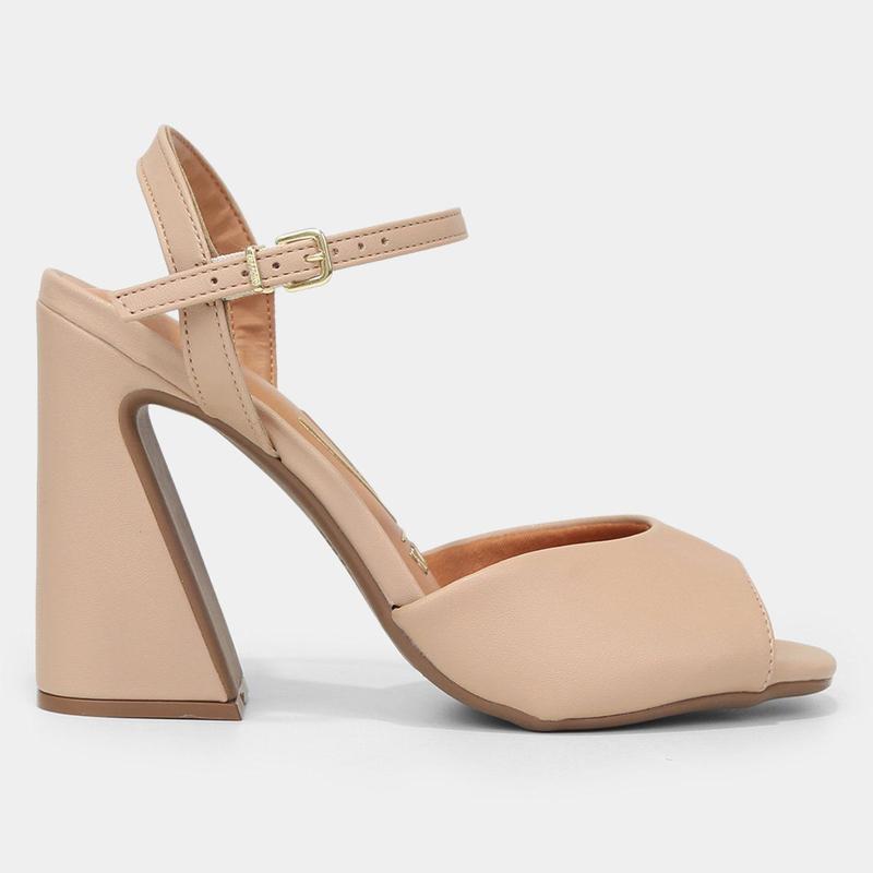Sandália Vizzano Salto Bloco Alto Color Feminina - Sandália Feminina ...