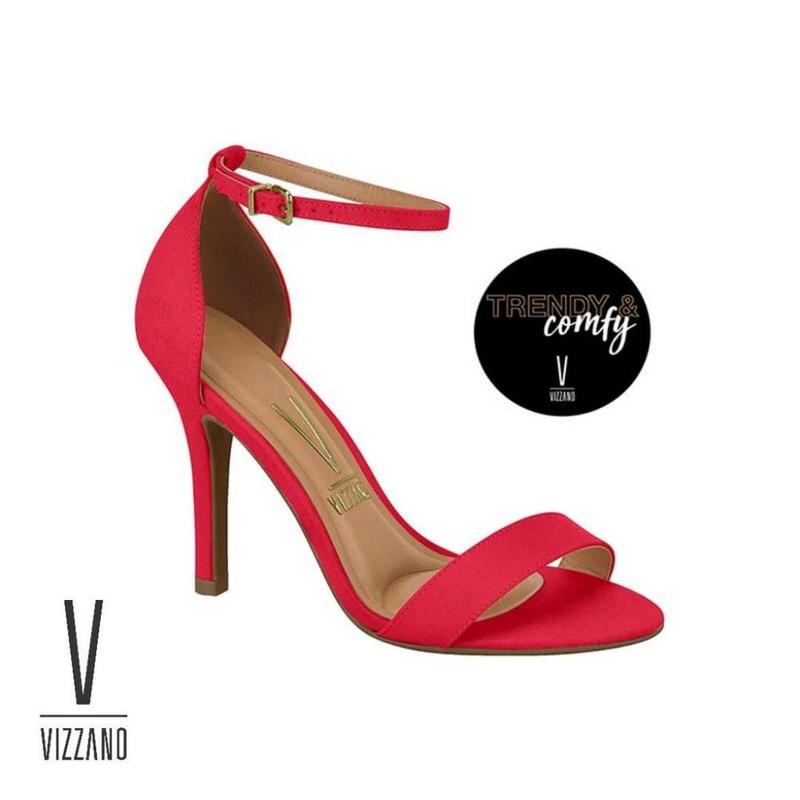 Sandália Vizzano Trend & Comfy Salto Alto - Sandália Feminina ...