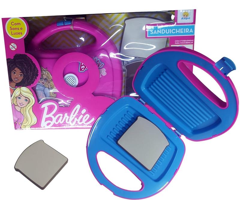 Sanduicheira da barbie com som e luz angel toys 9016 - ANJO TOYS ...