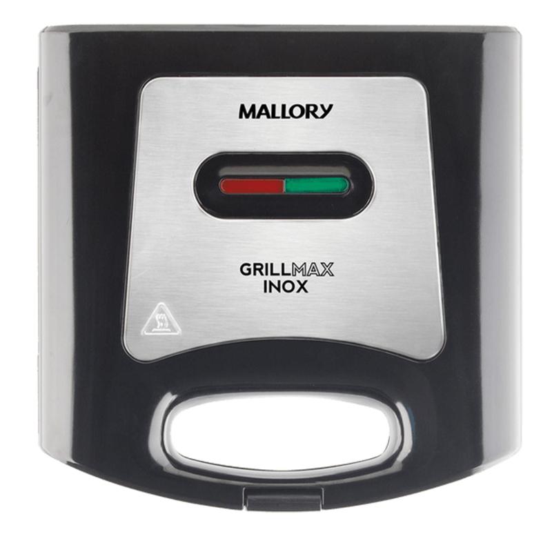 Sanduicheira Grill Max Elétrica Inox Antiaderente Mallory - Grill ...