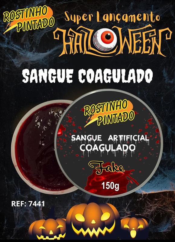 Sangue Artificial Coagulado Maquiagem Artística Terror Machucado Ferida ...