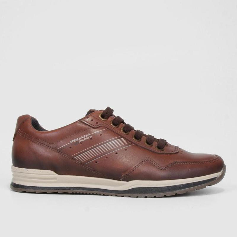 Sapatênis Couro Pegada Amortech Masculino Sapatênis Masculino