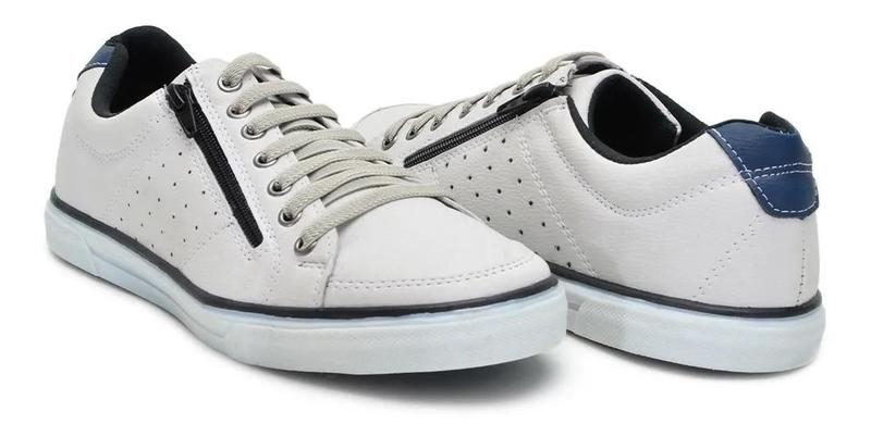 Sapatenis Masculino Adulto Gelo com Ziper e Elastico Ref754 - HK SHOES ...