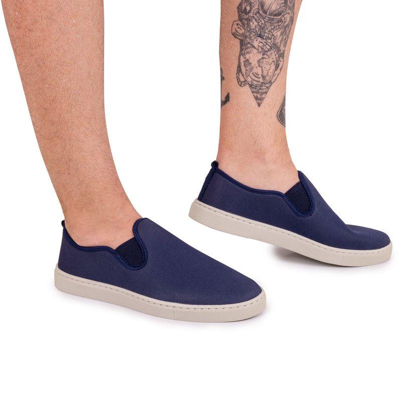Sapatênis Slip On Masculino Sem Cadarço Calce Facil Leve e Macio U800 ...