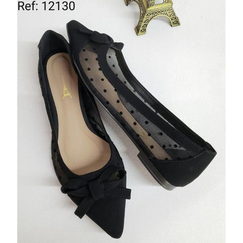 Sapatilha Feminina Bico Fino Rasteira Tela - Shoes - Sapatilha Feminina ...