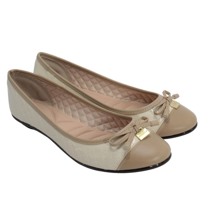 Sapatilha Moleca Verniz Fresh Neo/Napa Creme - Sapatilha Feminina ...