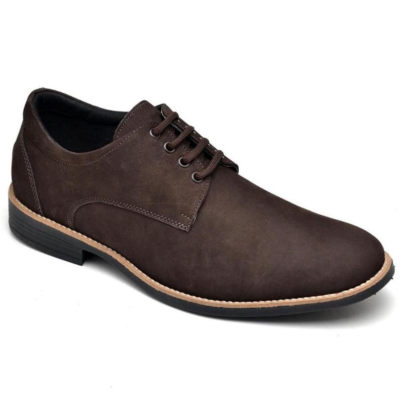 Sapato Casual Masculino Couro Cadarço Forro Costurado Macio - Castro ...