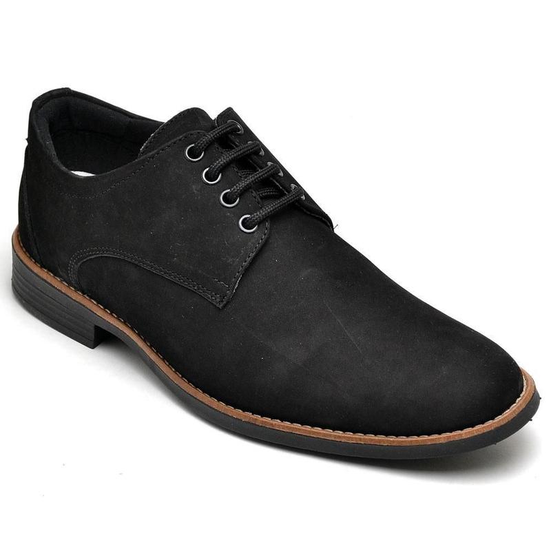 Sapato Casual Masculino Couro Cadarço Forro Costurado Macio - Castro ...