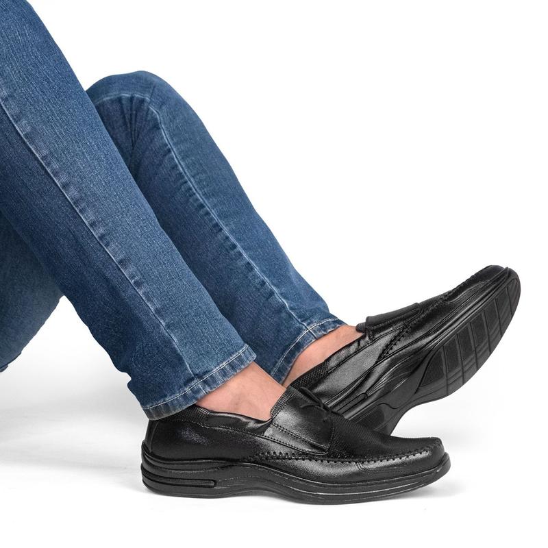 Sapato Masculino Casual Mocassim em Couro Exclusivo Para Usar no Dia-a-Dia - GMM VENDAS - Sapato ...