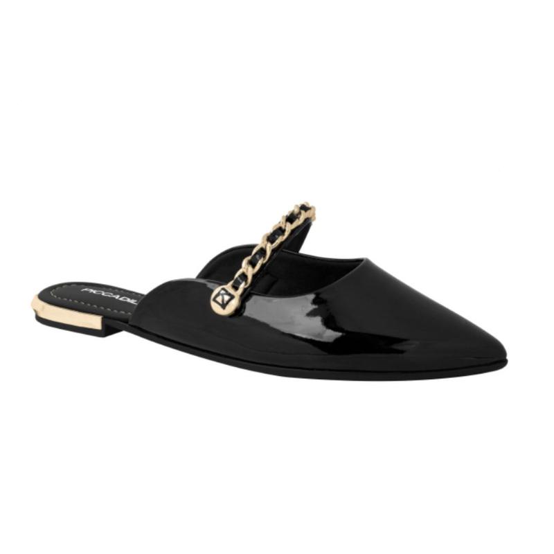 Sapato Mule Piccadilly Feminino - Preto - Mule Feminino - Magazine Luiza