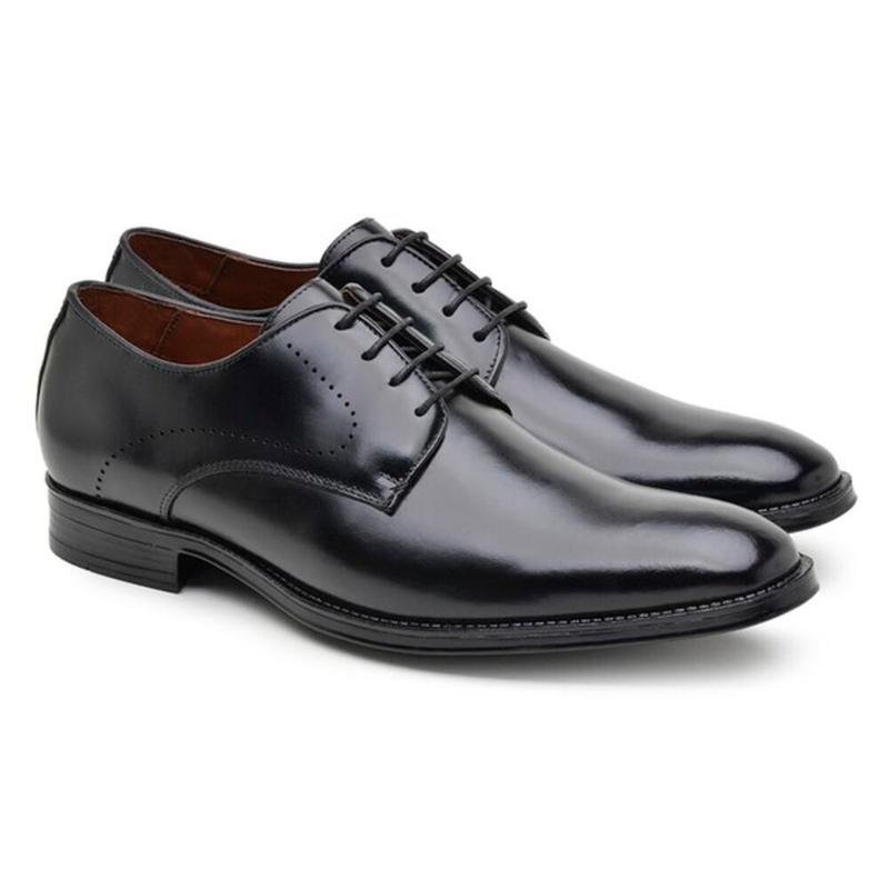 Sapato Social Derby Jacometti Masculino Couro Formal Liso - Sapato ...