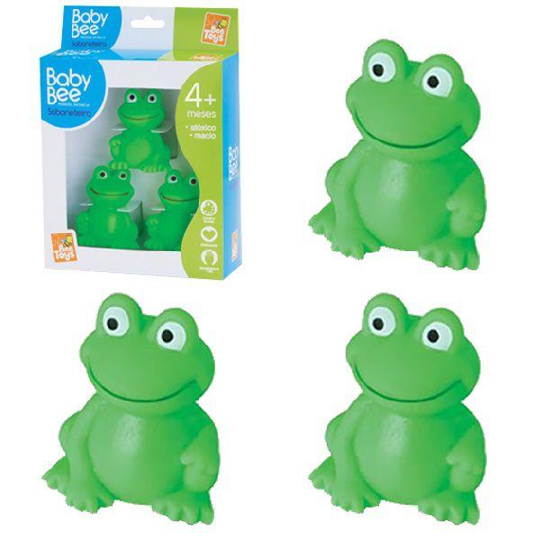 Sapo de Vinil P/ Banho 3 Sapinhos BABY Bee Primeira Infancia - Bee TOYS ...