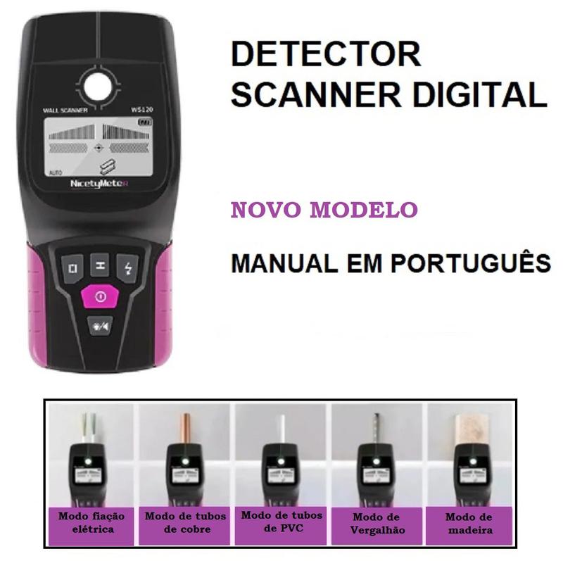 Scanner Detector Parede Tubo Cano PVC Água Madeira Fio Metal ...