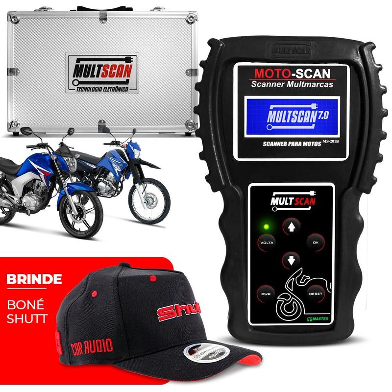 Scanner Motos Moto-Scan 7.0 1.06 Digital Portátil CG Biz Factor Fazer ...