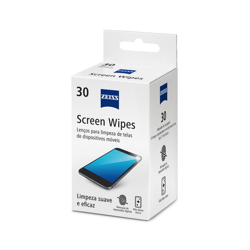 Screen Wipes Zeiss com 30 Lenços Umedecidos - Carl Zeiss - Óculos ...