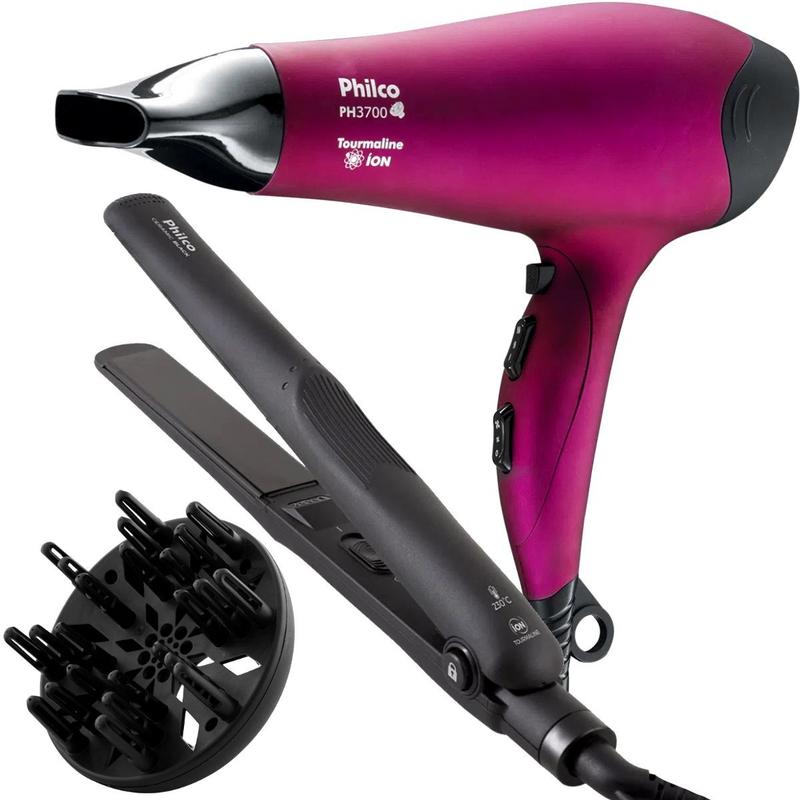 Secador de cabelo 2100w difusor cachos e chapinha pro bivolt - Philco ...