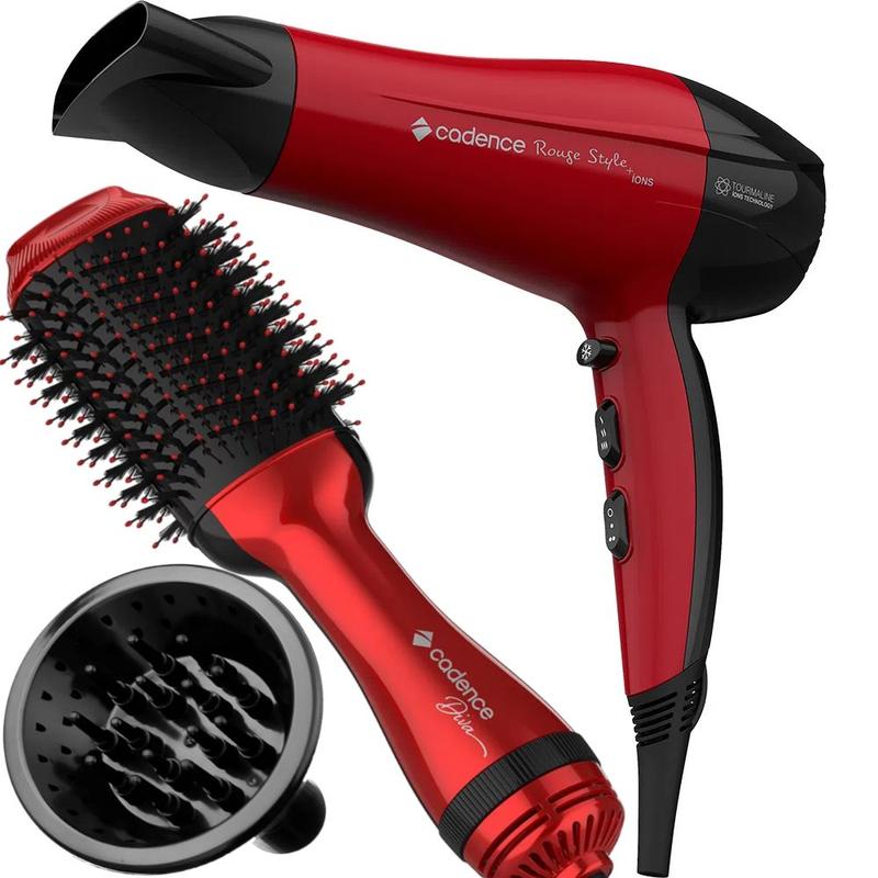 Secador De Cabelo Cadence 2200w Profissional Ar Quente e Frio Rougi Com ...