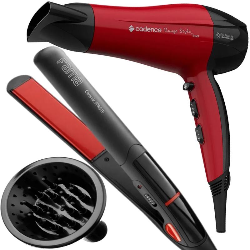 Secador De Cabelo Cadence 2200w Profissional Ar Quente e Frio Rougi Com ...